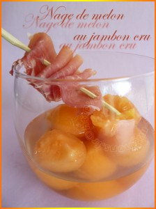 Nage de melon au jambon cru | Péchés Mignons